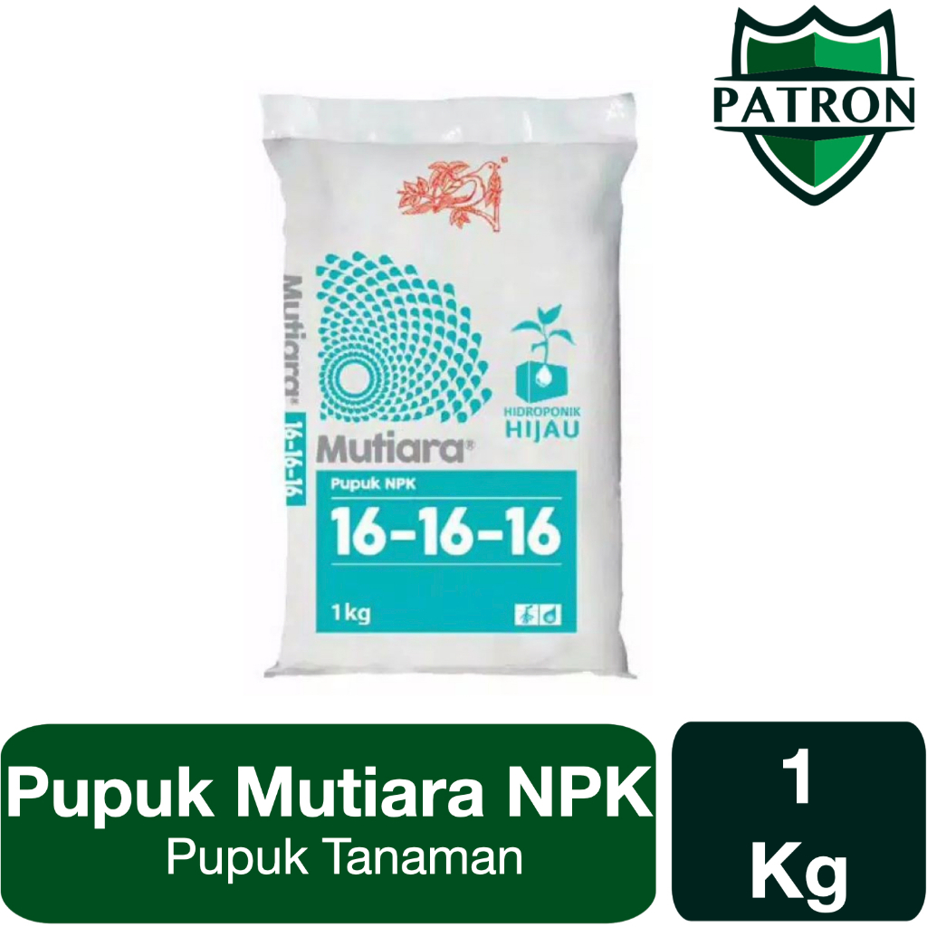 Jual Pupuk NPK Mutiara 16 16 16 - Meroke - Kemasan Pabrik - 1 Kg | Shopee Indonesia