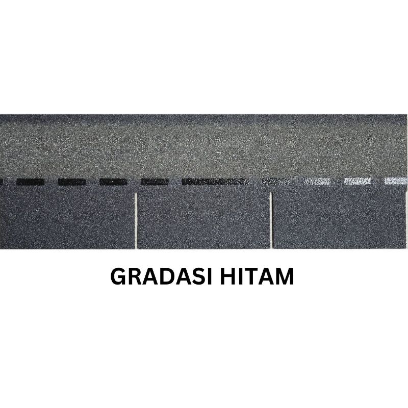 Jual atap bitumen bali bitumen warna gradasi hitam | Shopee Indonesia