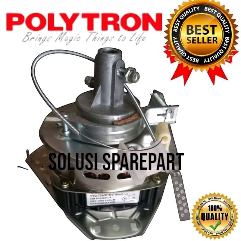 Jual [1sett] Dinamo Spin pengering mesin cuci polytron PWM 9358 Mesin cuci 2 Tabung | Shopee ...