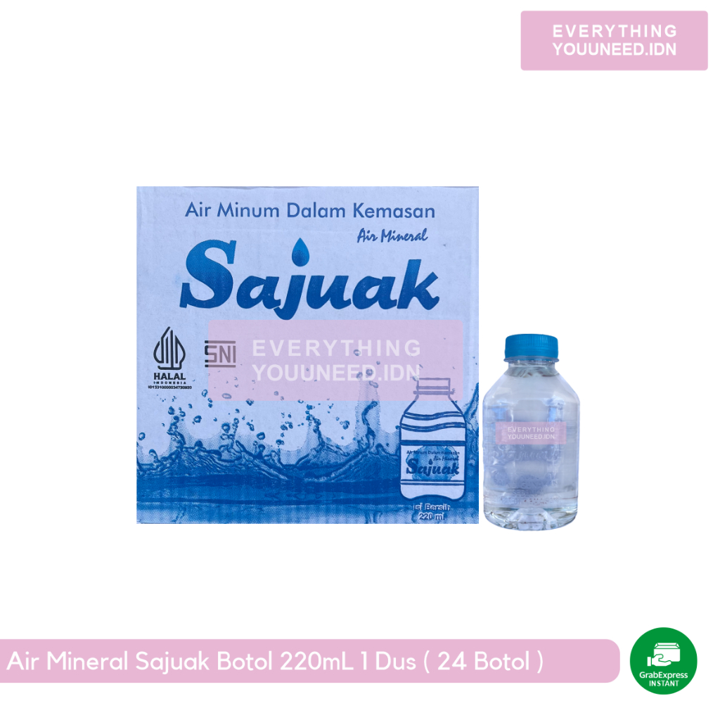 Jual Sajuak Air Mineral Kemasan Botol 220 mL 1 Dus Isi 24 Botol | Shopee Indonesia