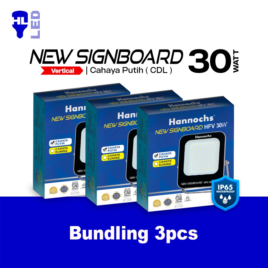 Jual Hannochs Lampu Sorot LED New Signboard HFV 30 watt Cahaya Putih ...