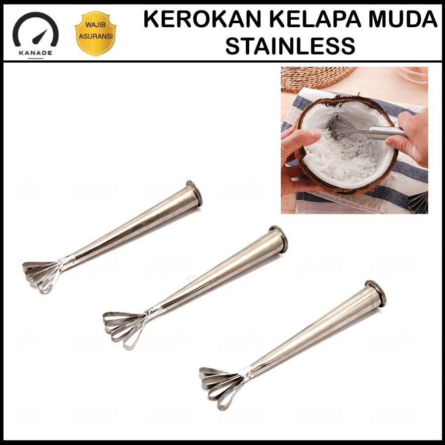 Jual Kerokan Kelapa Muda Stainless Kerokan Blewah Alat Kerokan Kelapa ...