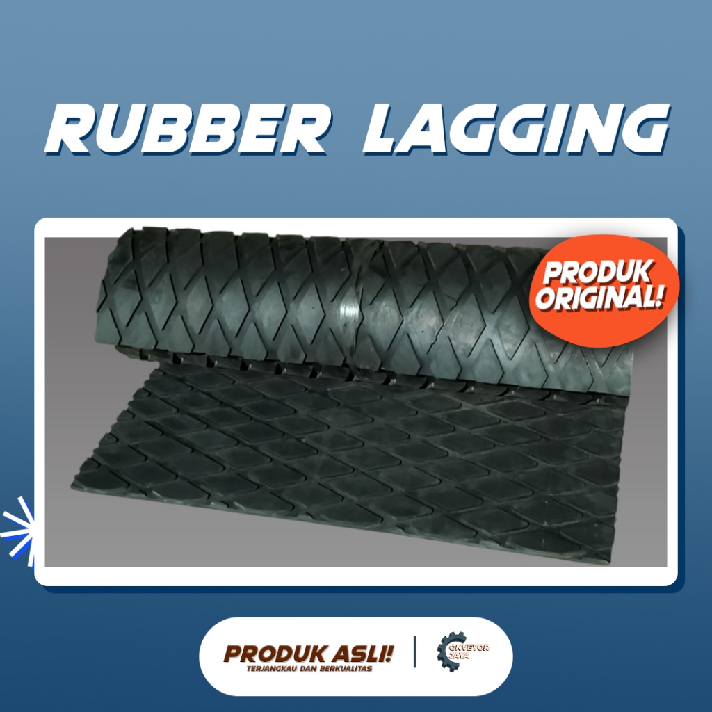 Jual Diamond Groove Rubber Lagging / Rubber Lagging untuk Pulley ...