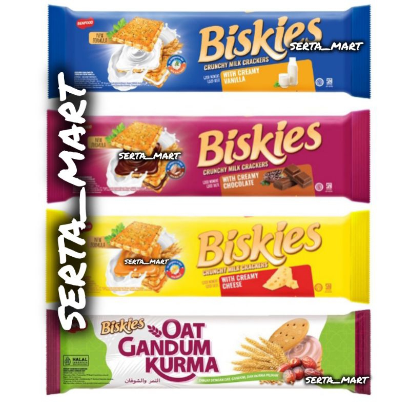 Jual Biskies 96gr - Biskies Sandwich Crackers - Biskuit Oat Gandum ...