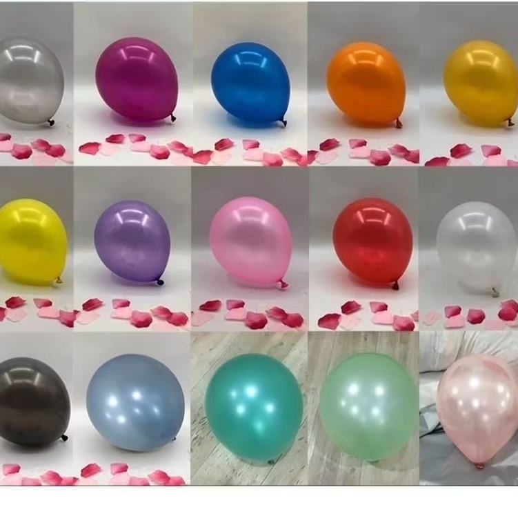 Jual BALON METALIK/BALON LATEX UKURAN 12 IN SATUAN | Shopee Indonesia