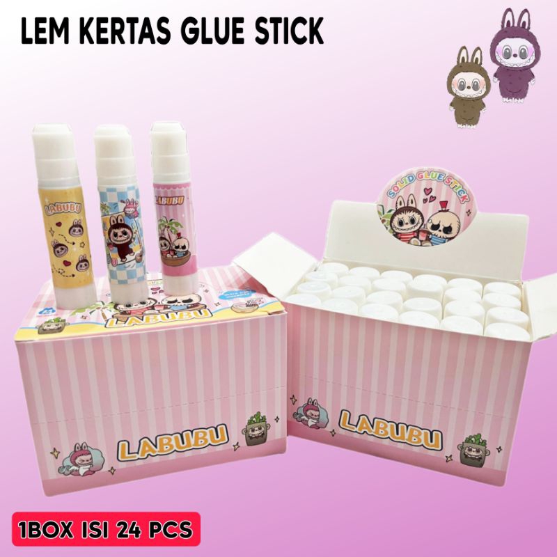 Jual [1 BOX] Lem Kertas Glue Stick Isi 24 Pcs/Lem Kertas Anak/Lem ...