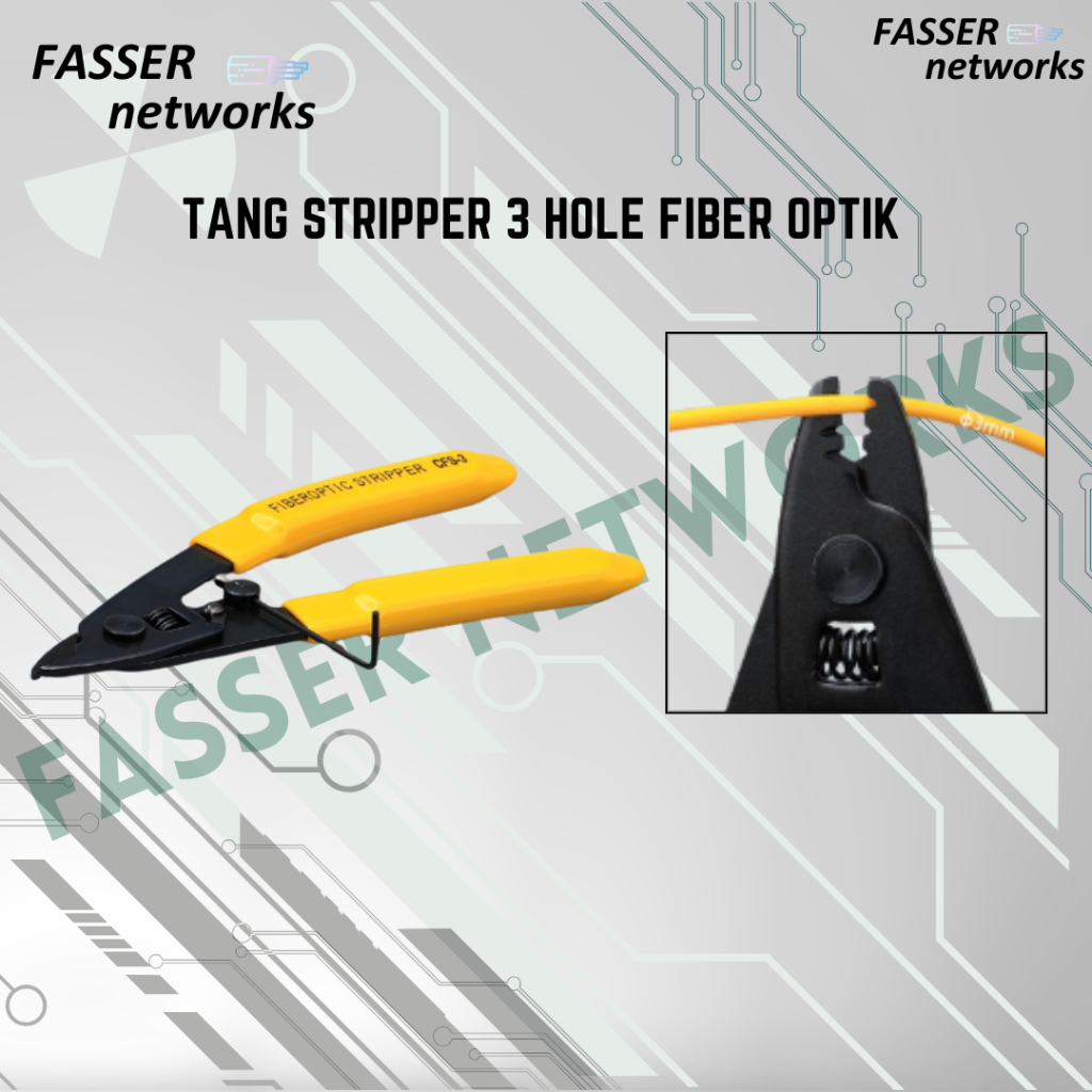 Jual Fiber Optic Stripper 3 hole / Tang Pengupas Fiber Optik | Shopee ...