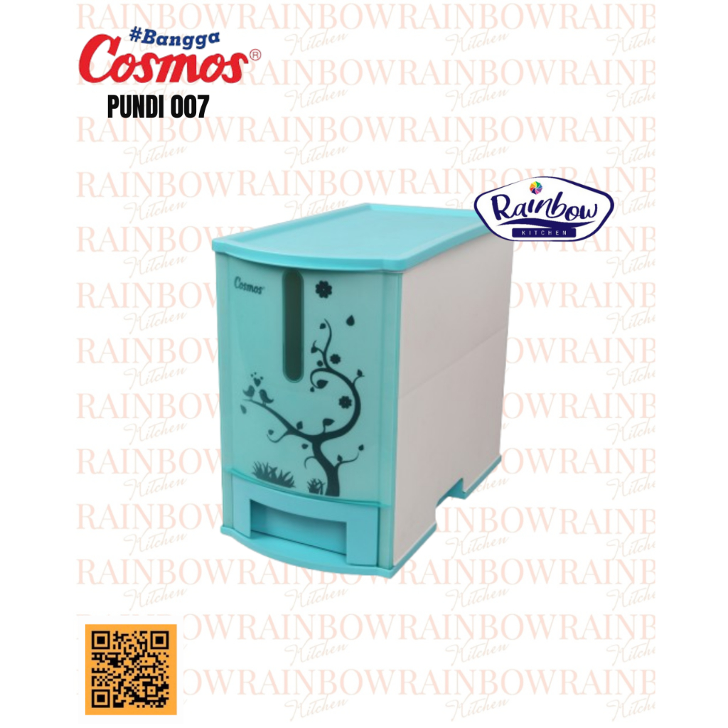 Jual COSMOS - Rice Box Mini Cosmos Fifo 007-PUNDI - Tempat Penyimpanan ...