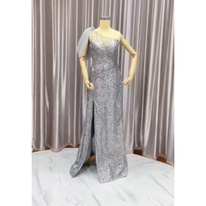 Jual Silver Party Gown | Shopee Indonesia