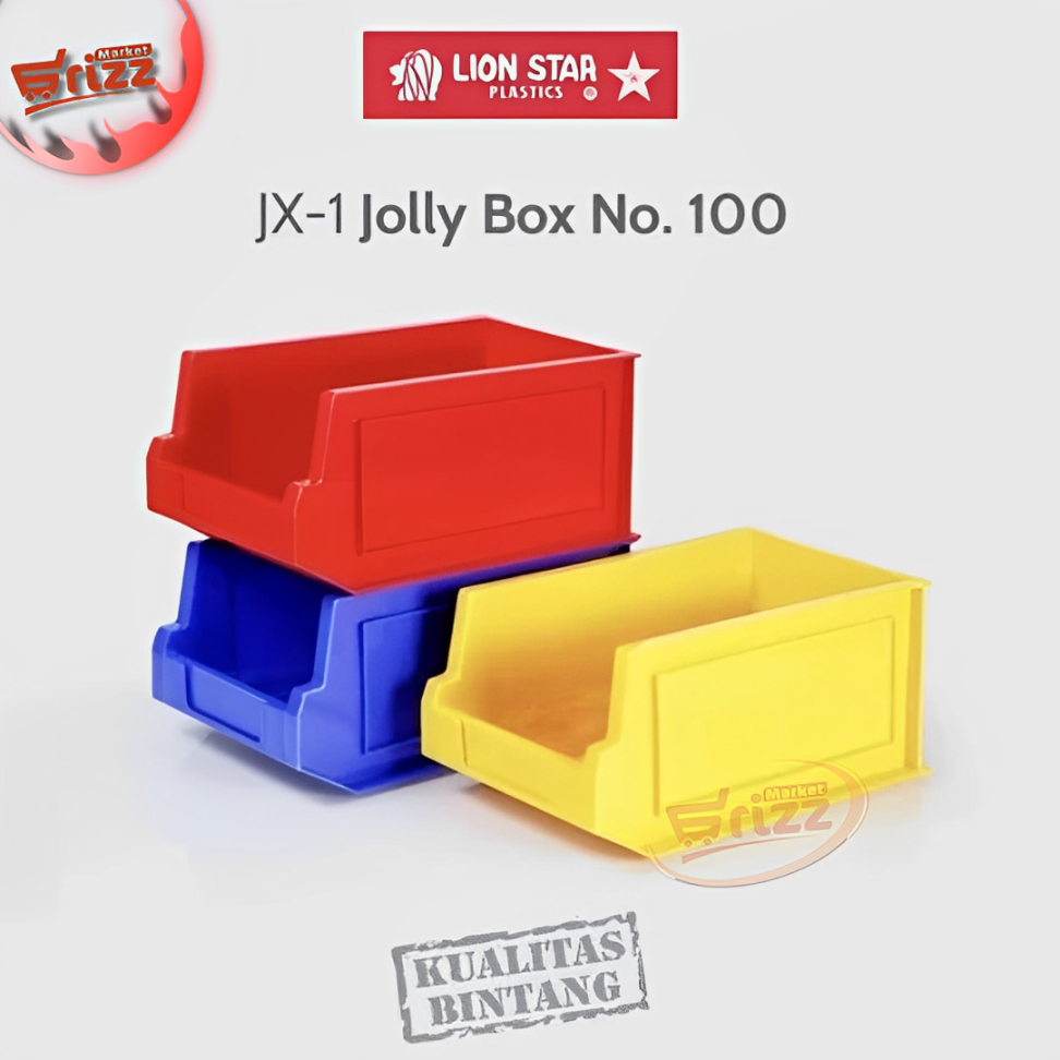 Jual Lion Star Plastik Jolly Box No. 100,200,300,400 / Box serbaguna JX ...