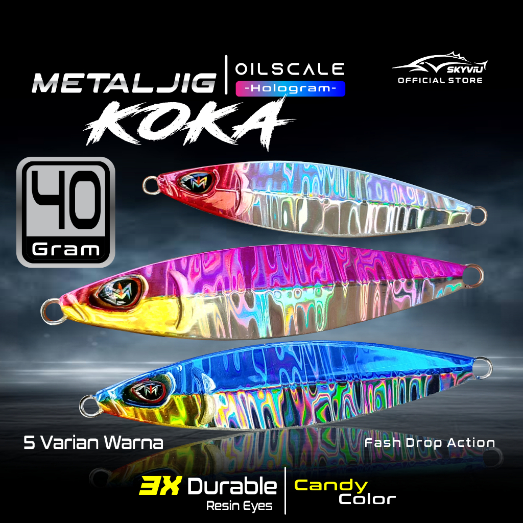 Jual Umpan Metal Jig 40 Gram Slow Jig Jigging Lure Casting Hologram Killer Awet 40g 40gr ...
