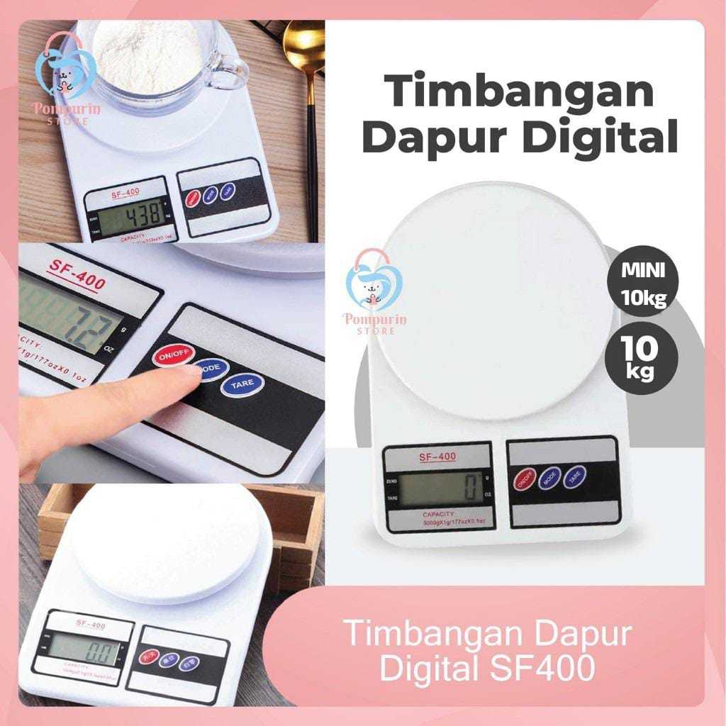 Jual Timbangan Dapur Digital SF400 10kg / TRI J 10kg / (MINI) GSE / Timbangan Kue - Electronic ...