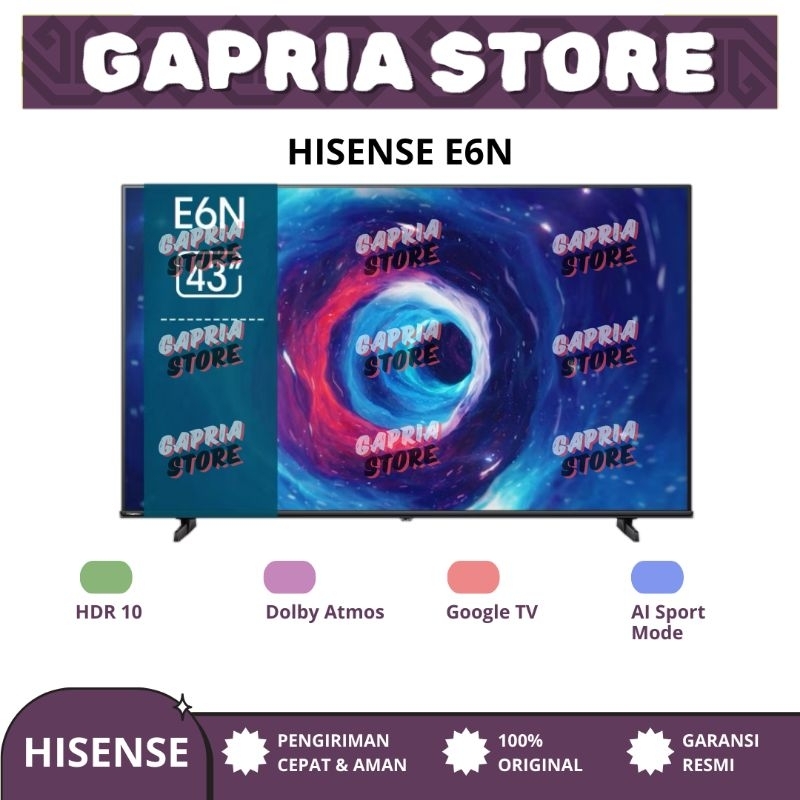 Jual Hisense 50 Inch 50E6N 4K UHD Google TV Garansi resmi | Shopee ...
