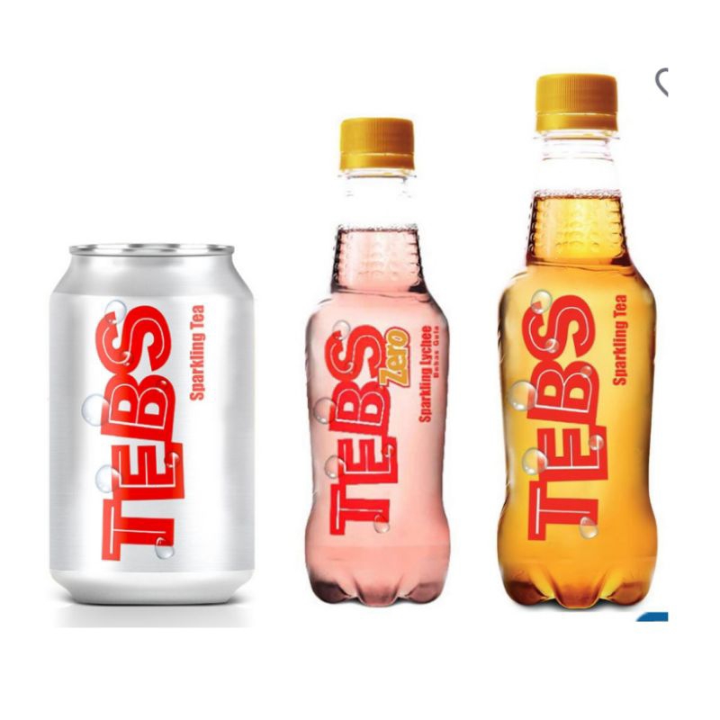 Jual (instant saja) TEBS Sparkling Teh Soda Mix Fruit Lemon lime leci botol kaleng | Shopee ...