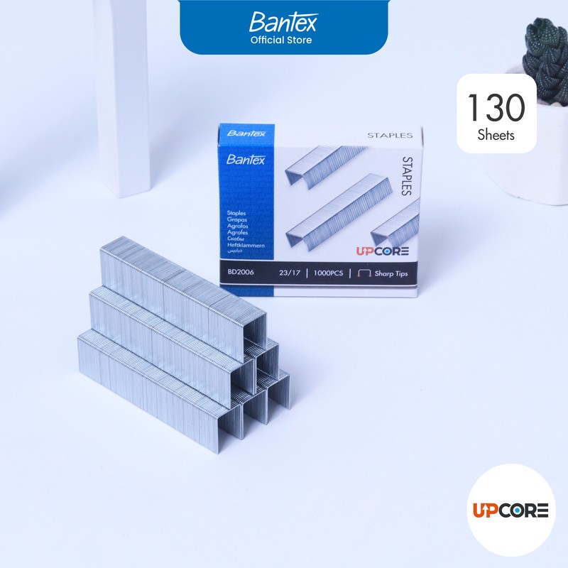 Jual Bantex Staples 23/17 Ujung Tajam Anti Karat | Untuk 120 Lembar ...