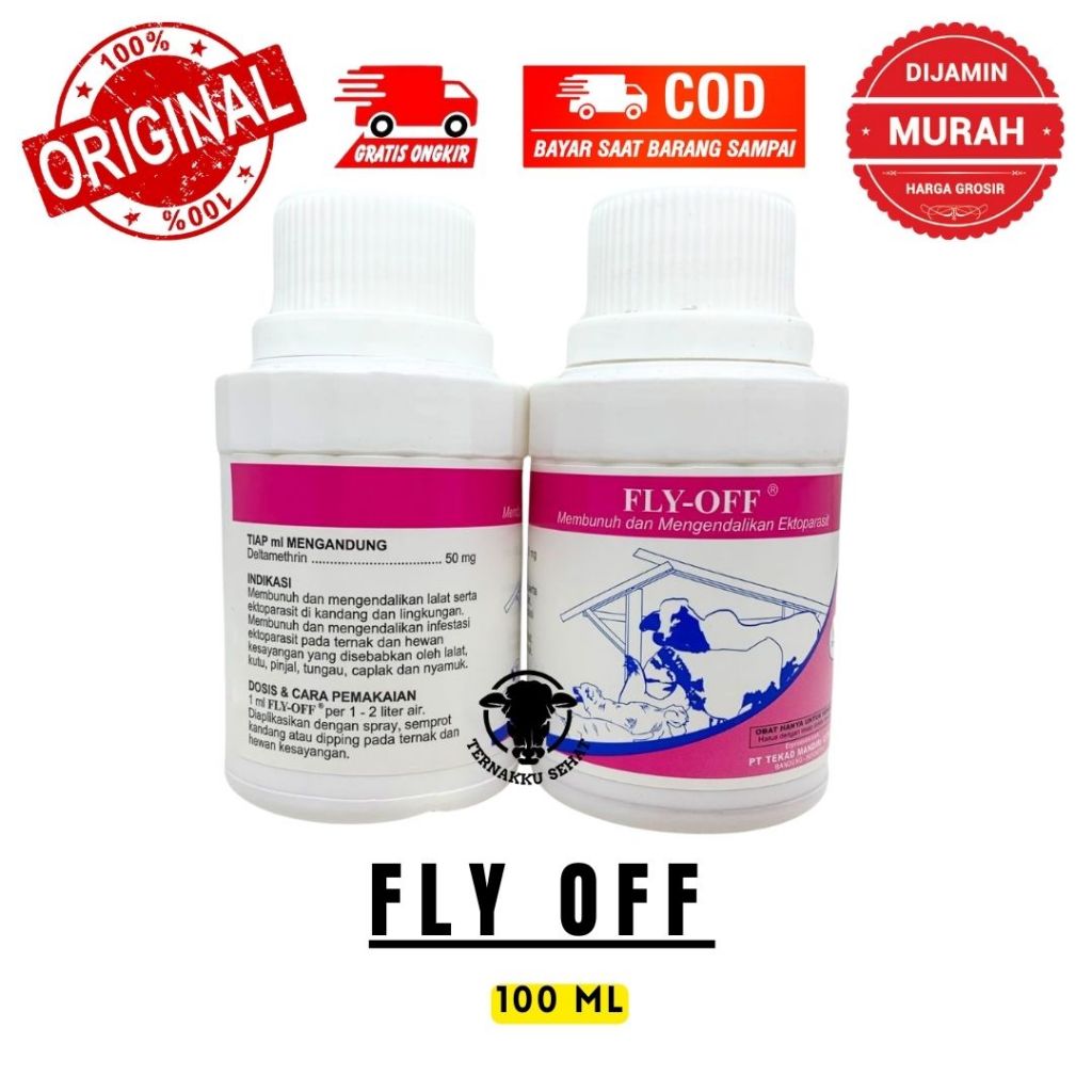 Jual FLY OFF 100ML - Obat Anti Lalat Kutu Nyamuk Pinjal Tungau Caplak ...