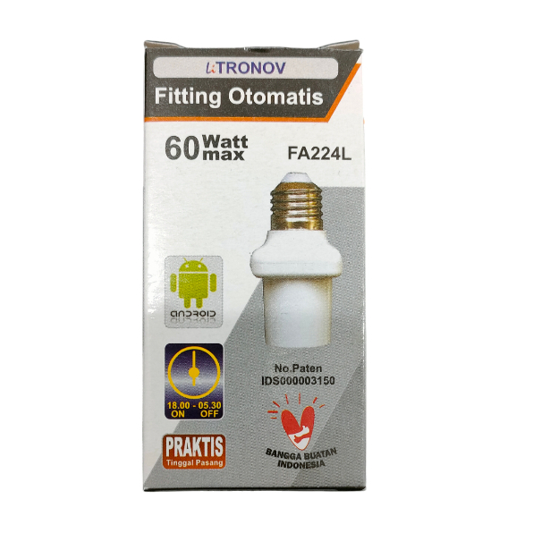 Jual Fitting Fiting Piting Lampu Otomatis Timer sensor FA224 ...