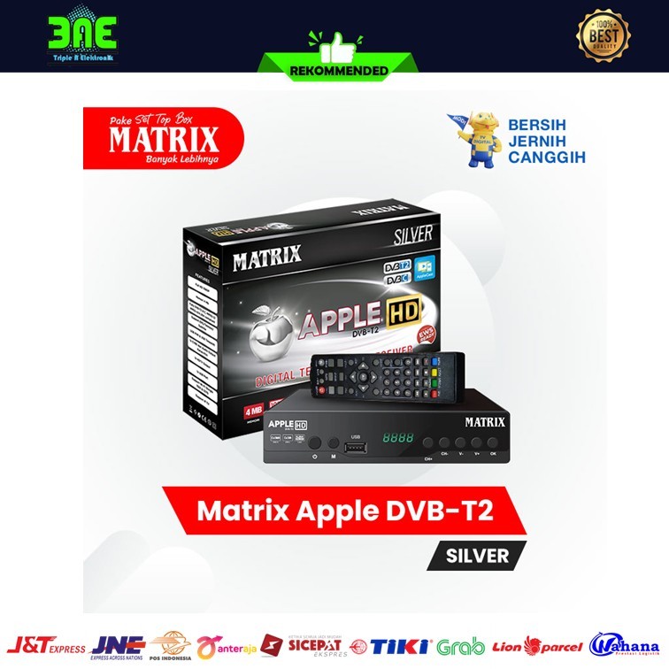 Jual Matrix Apple Silver HD DVB-T2 Set Top Box TV Digital Channel ...