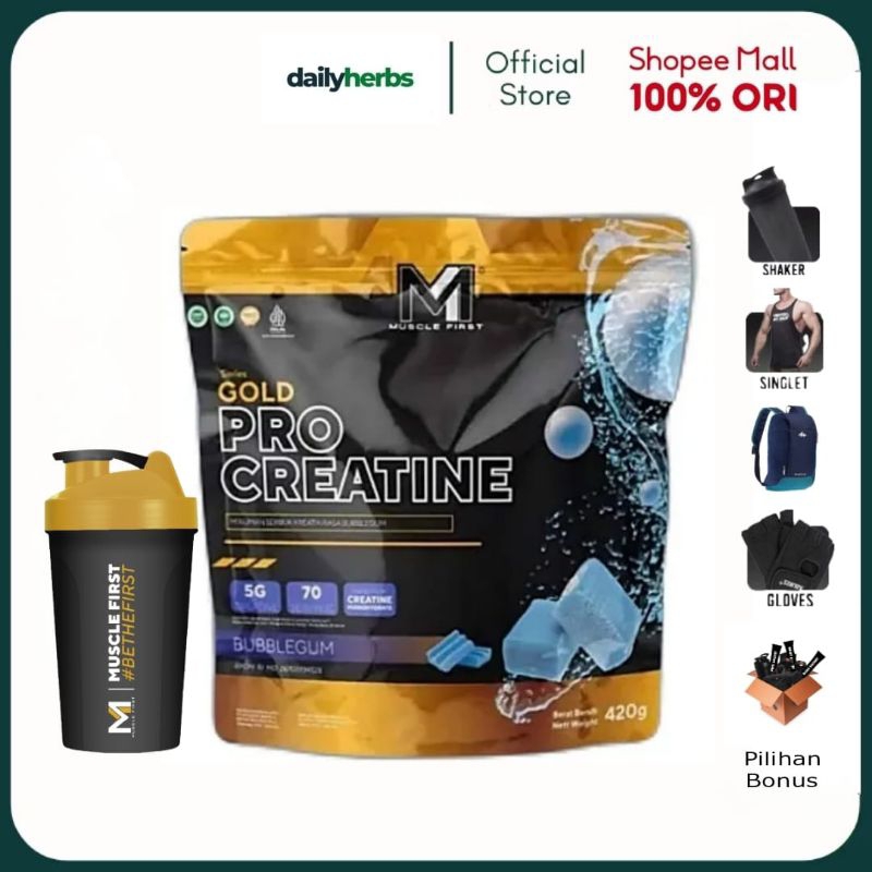Jual Muscle First Pro Creatine 420 gram Creatine Monohydrate Supplement ...