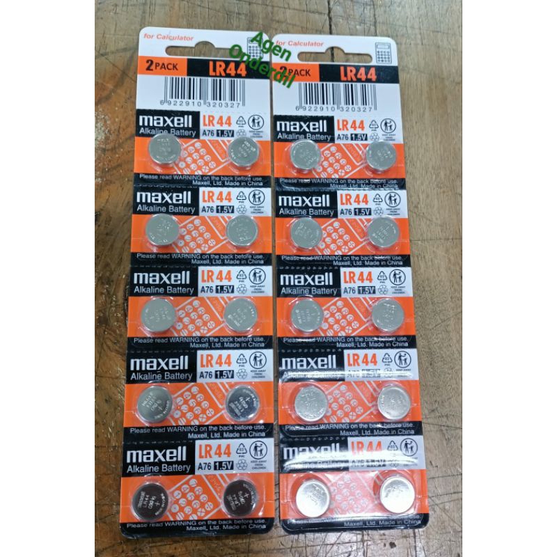Jual Baterai LR44 Maxel Original | Shopee Indonesia