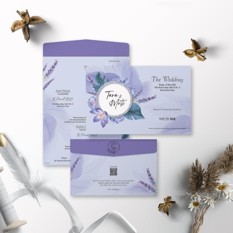 Jual Undangan Pernikahan Murah Desain Full Color Bahan BriefCard 150gsm ...