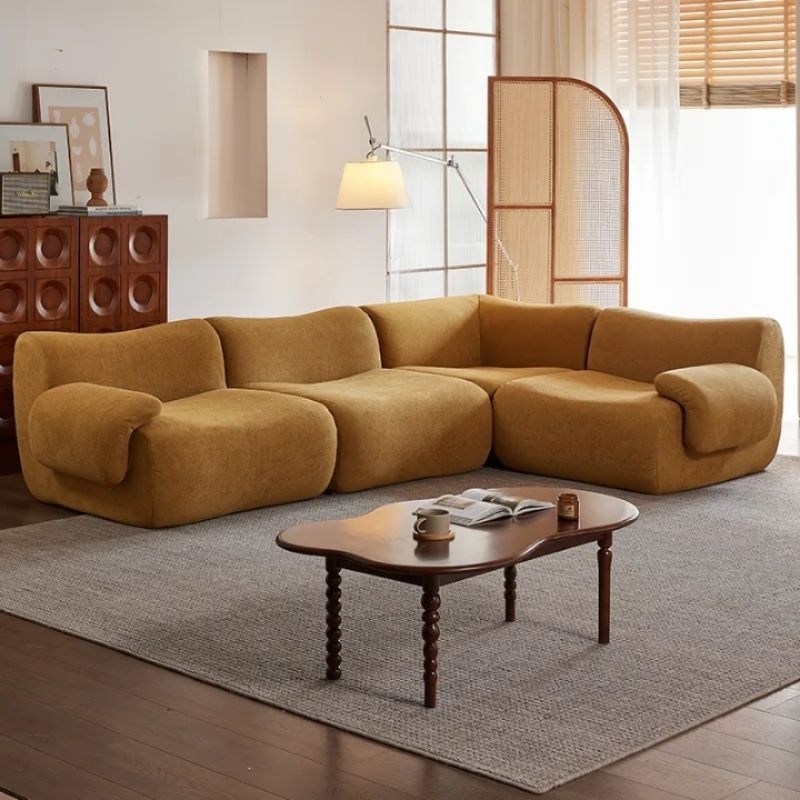 Jual sofa L Shape modern vintage empuk Elegant dan stylish | Shopee ...