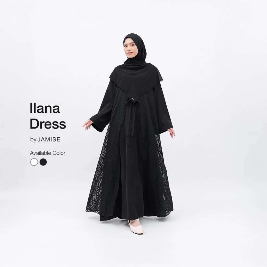 Jual JAMISE SYARI - Ilana Dress Gamis Lebaran Abaya syari umroh haji wanita | Shopee Indonesia