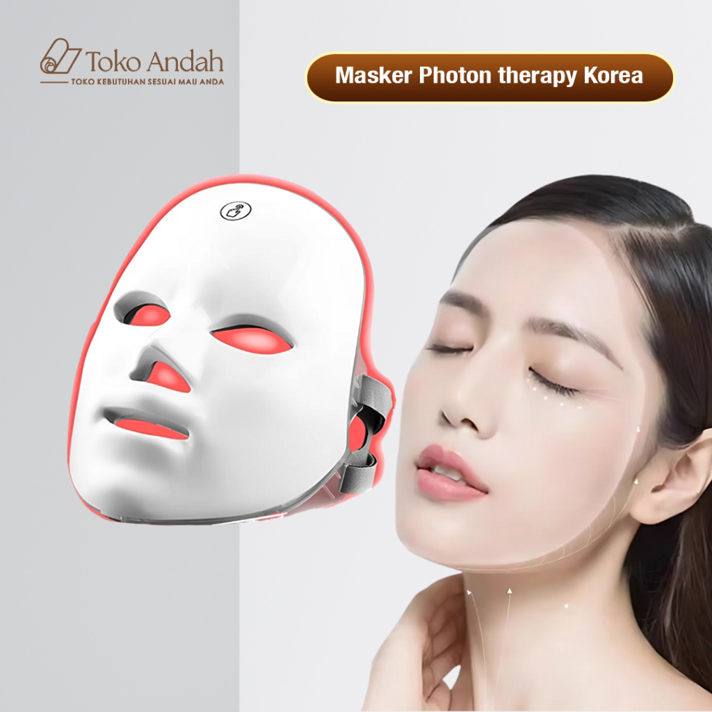 Jual Masker LED PDT Light 7 Warna Led Mask Photon Therapy Alat Perawatan Wajah Penggunaan ...