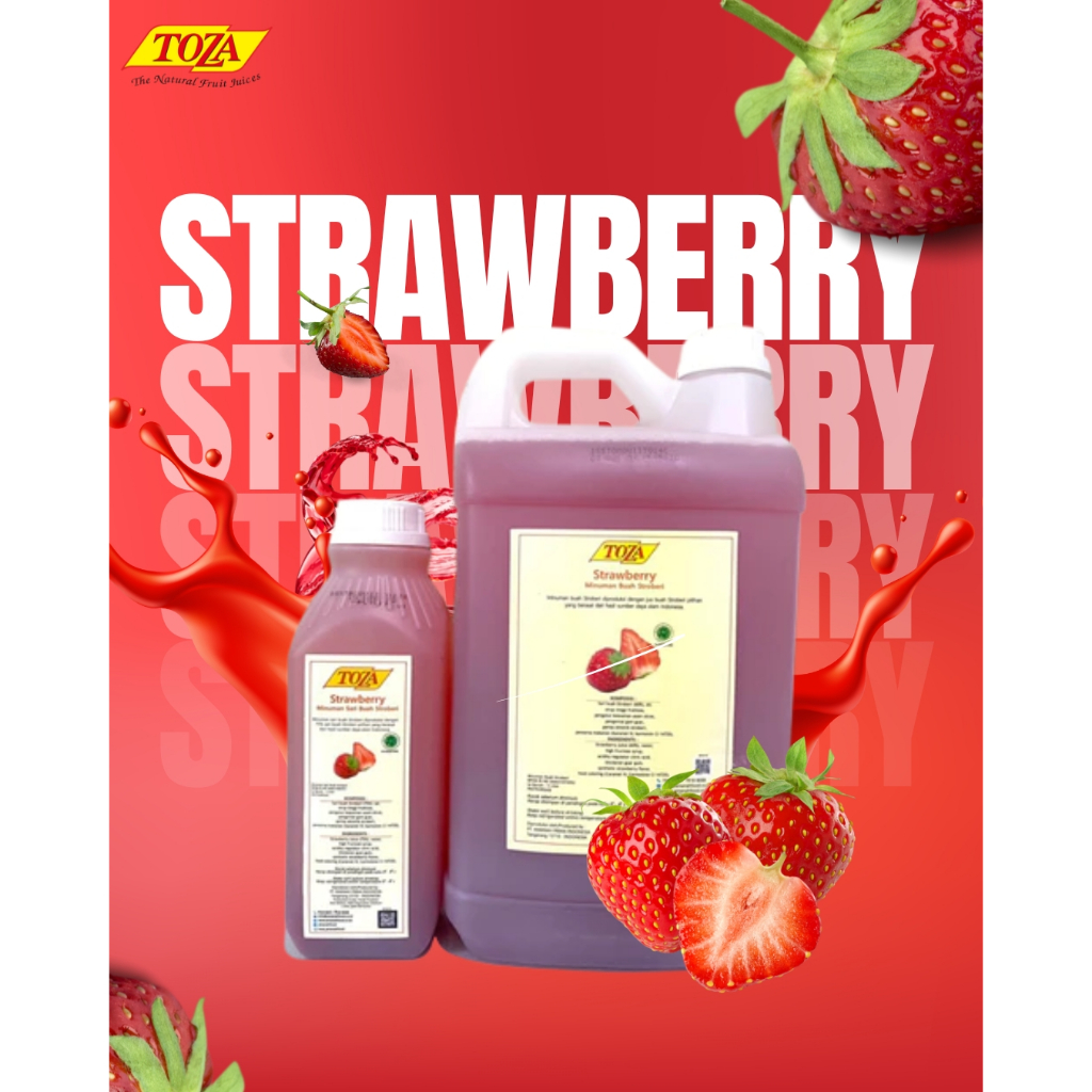 Jual TOZA Juice - Jus Buah Rasa Strawberry dengan 100% Sari Buah ...