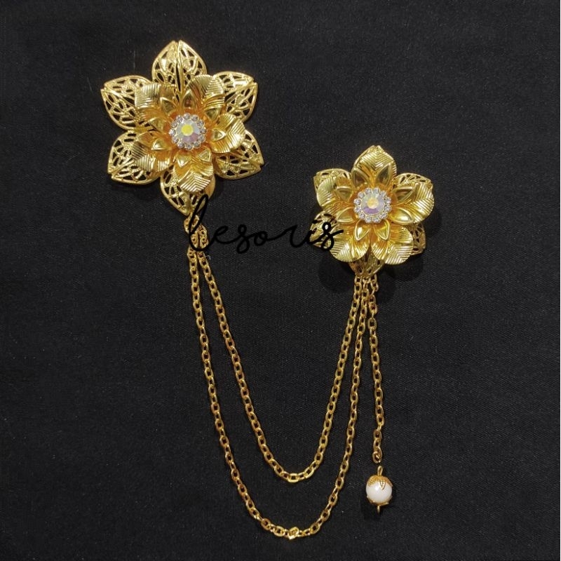 Jual Bros bunga rantai rumbai juntai kebaya bros janggan bros bali bros ...