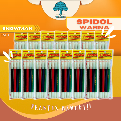 Jual Spidol Snowman Set 4 Warna | Shopee Indonesia