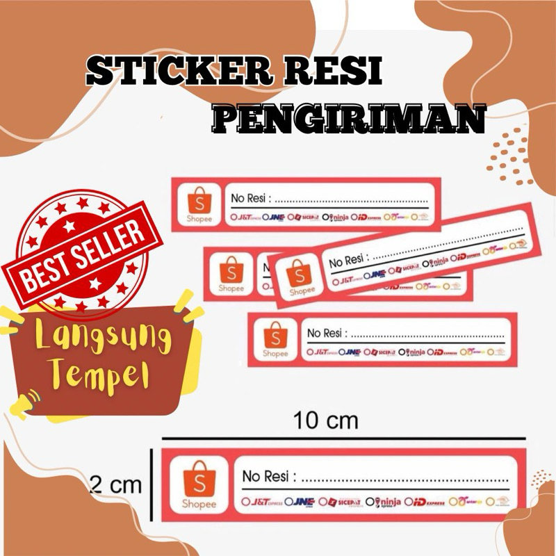 Jual STICKER RESI PENGIRIMAN Isi 100 Pcs | Shopee Indonesia