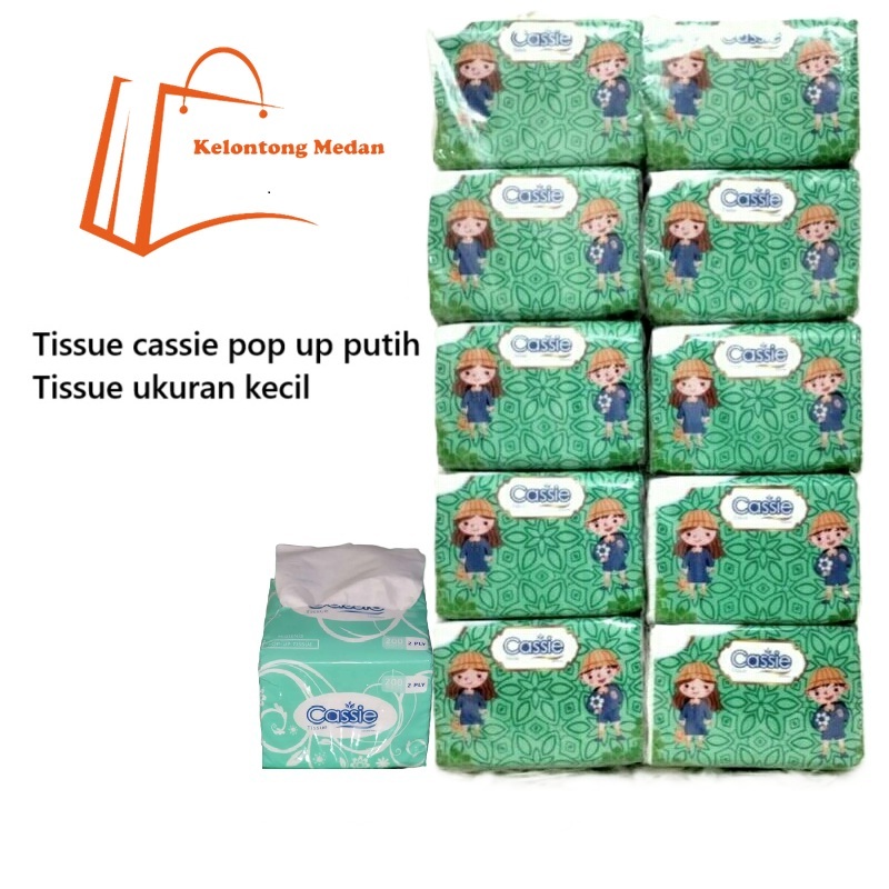 Jual [1 Pack 10 pcs] Tisu CASSIE POP UP/KECIL tisu cassie PUTIH tissue ...
