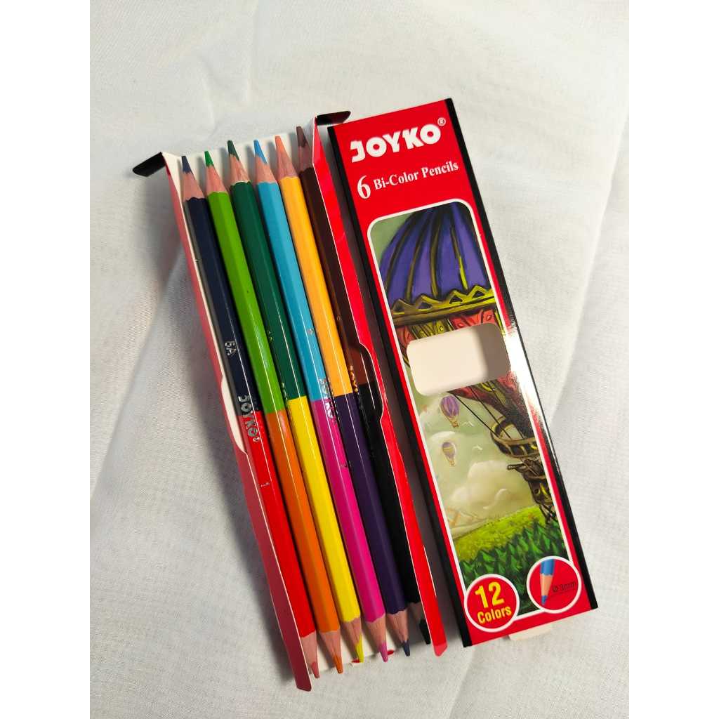 Jual Joyko Bi-Color Pencils 24 Warna joyko color Pensil CP-Bi100 ...