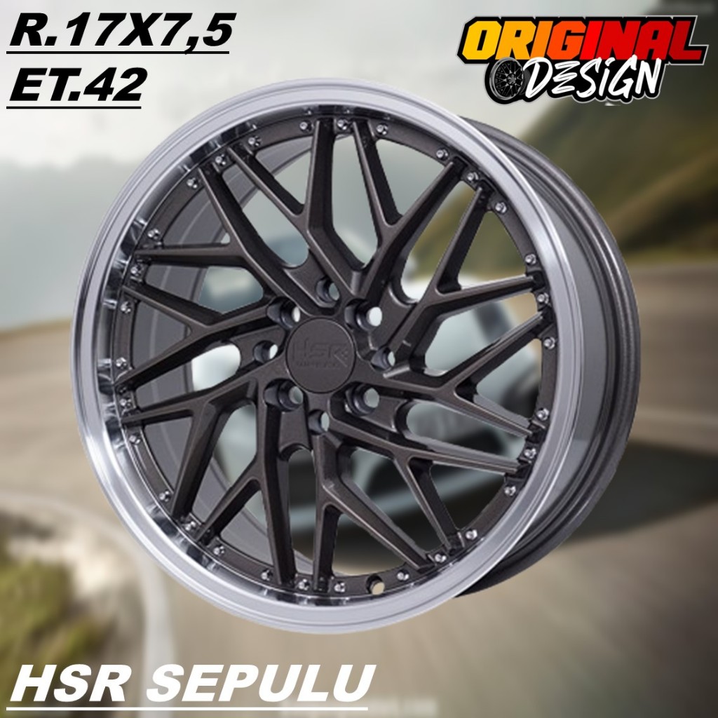 Jual Velg Mobil Ring 17 HSR SEPULU R17 Untuk CITY , VIOS , RAIZE , ROCKY | Shopee Indonesia