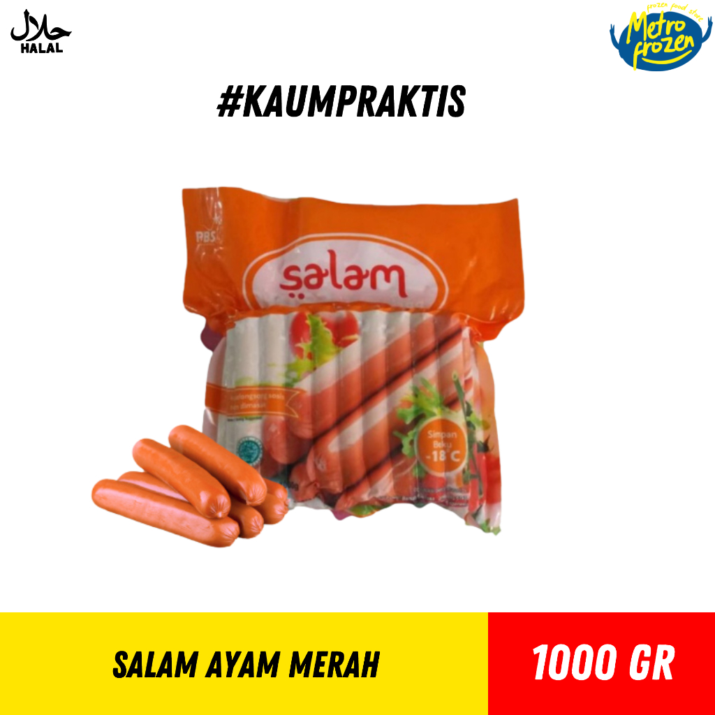 Jual Salam Sosis Ayam Merah 1kg | Shopee Indonesia