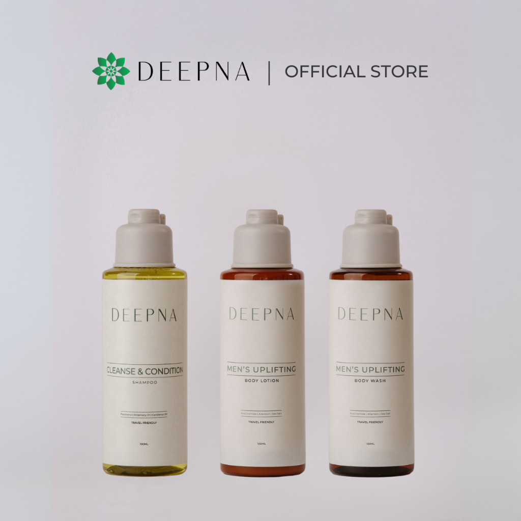 Jual [BUNDLE] DEEPNA Cleanse & Condition Shampoo 100ML + DEEPNA Men’s ...
