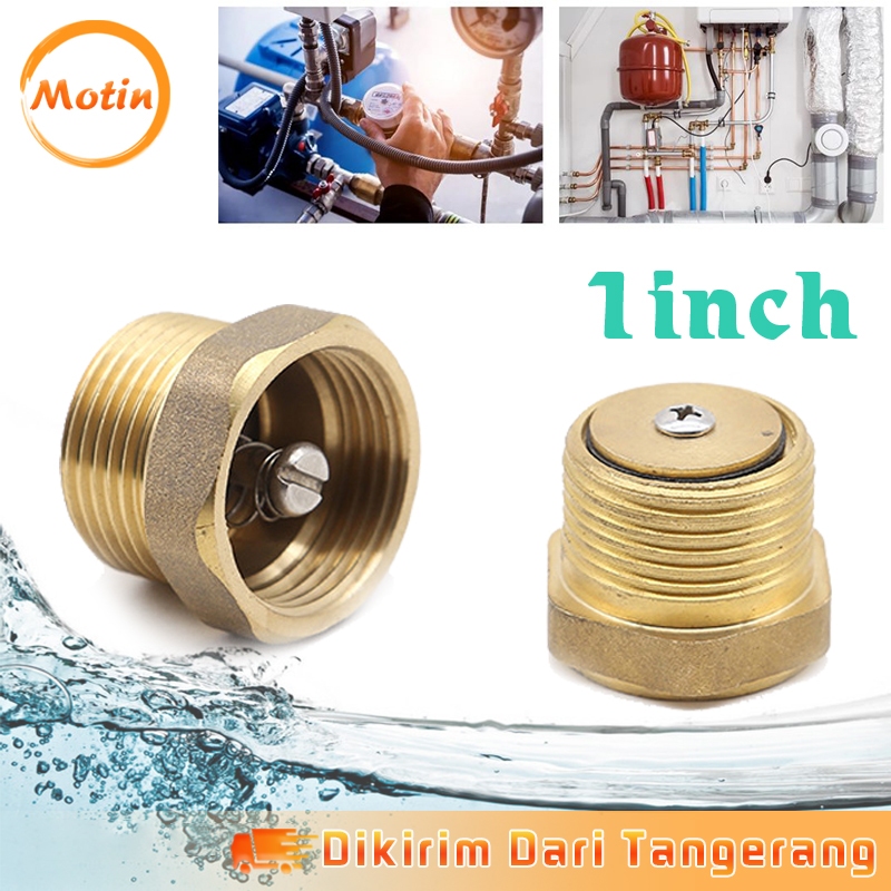Jual Check Valve Kuningan One Way Flow 1 Inch Brass Check Valve ...