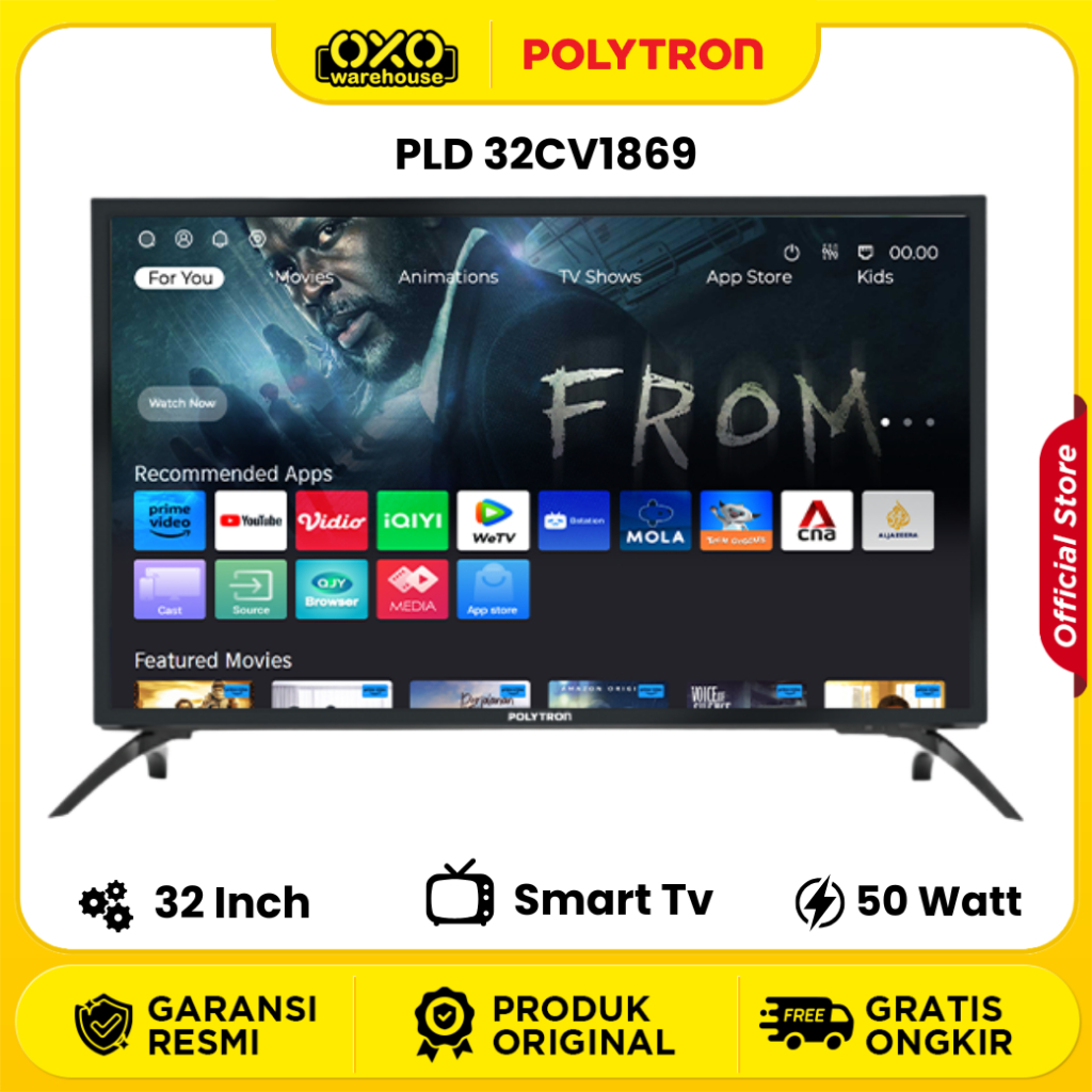 Jual POLYTRON SMART DIGITAL TV 32" PLD 32CV1869 Low Watt Garansi resmi | Shopee Indonesia