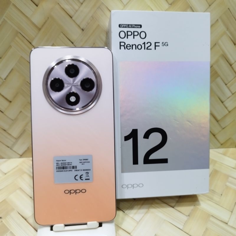 Jual Oppo Reno 12F 5G 12/256GB Handphone second fullset original ...