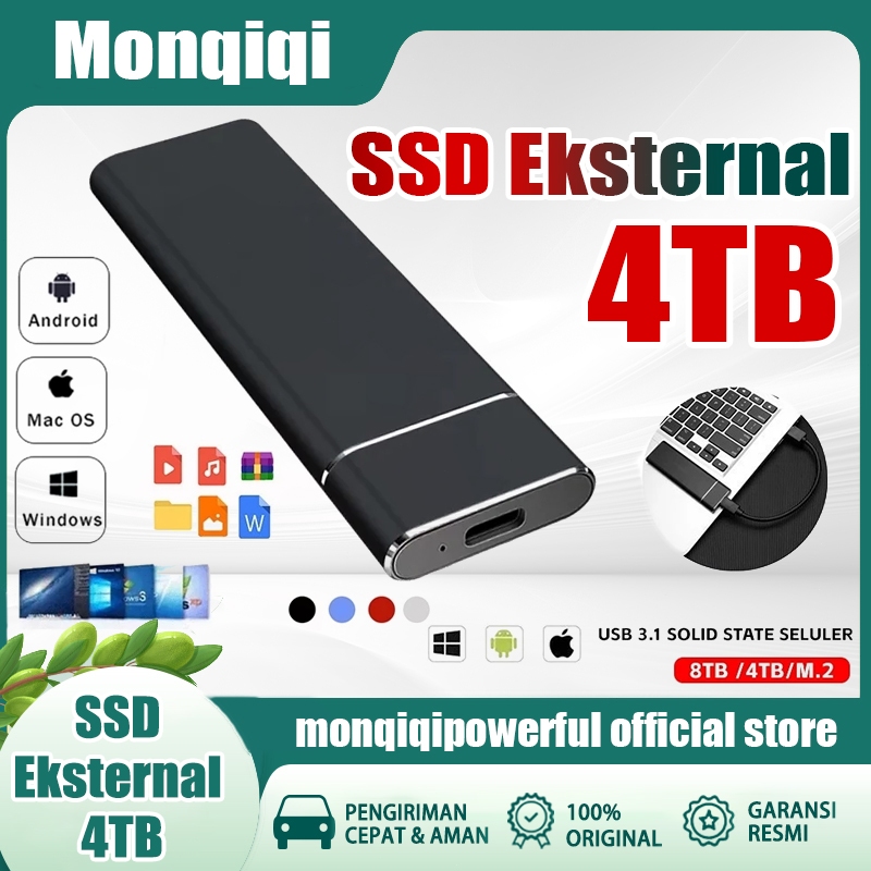 Jual 30TB SSD Eksternal 4TB USB 3.0 Type-C ssd laptop PC ssd portable ...