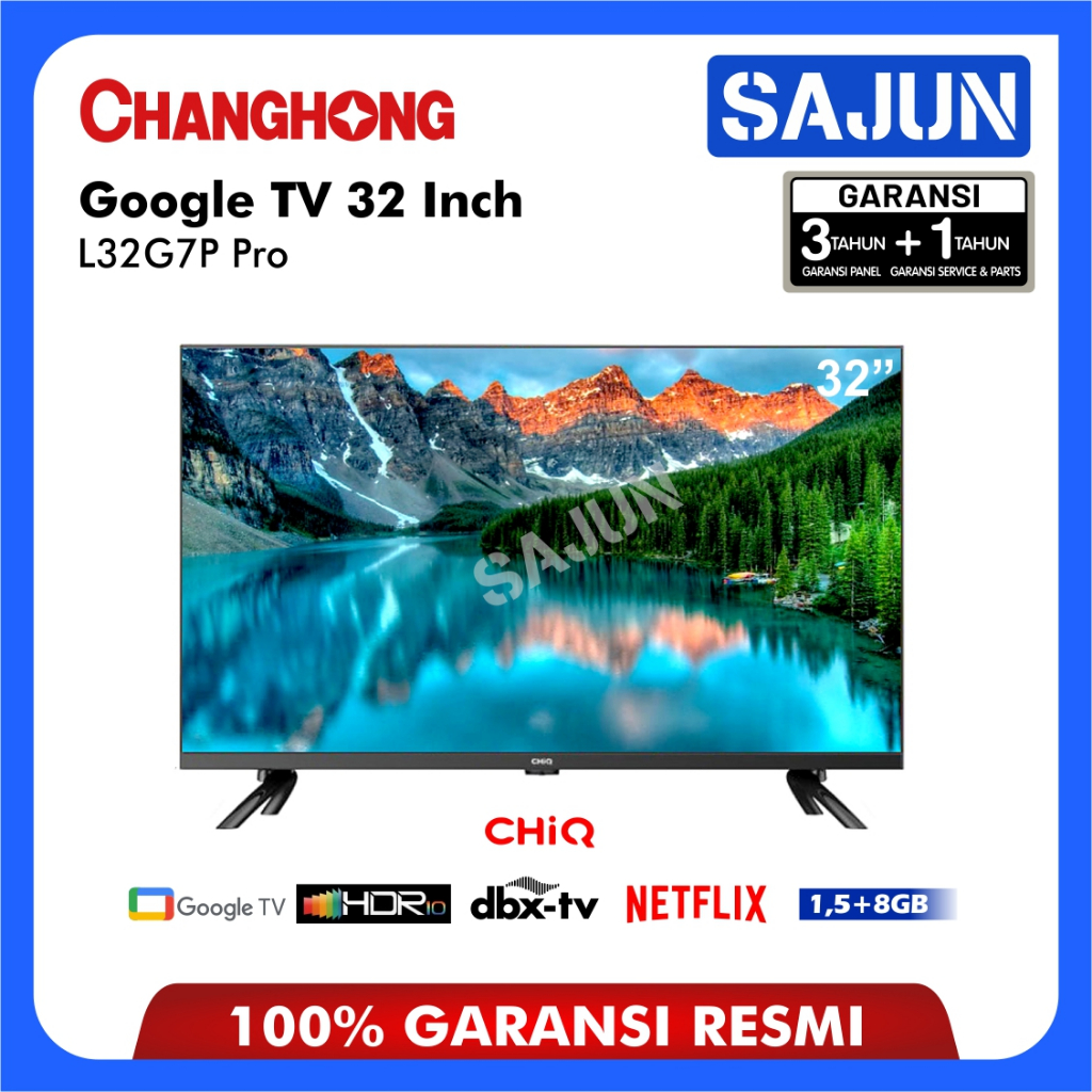 Jual Changhong【Google TV】CHiQ 32 inch Smart TV HDR10 Digital TV ...