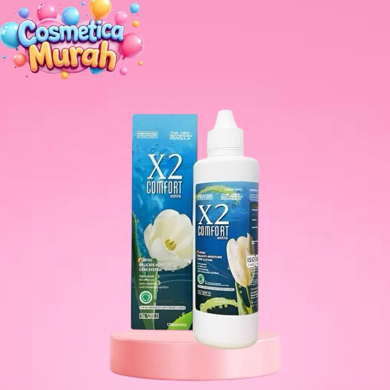 Jual ca,x) X2 COMFORT AIR SOFTLENS 120 ML - CAIRAN PEMBERSIH LENSA MATA ...
