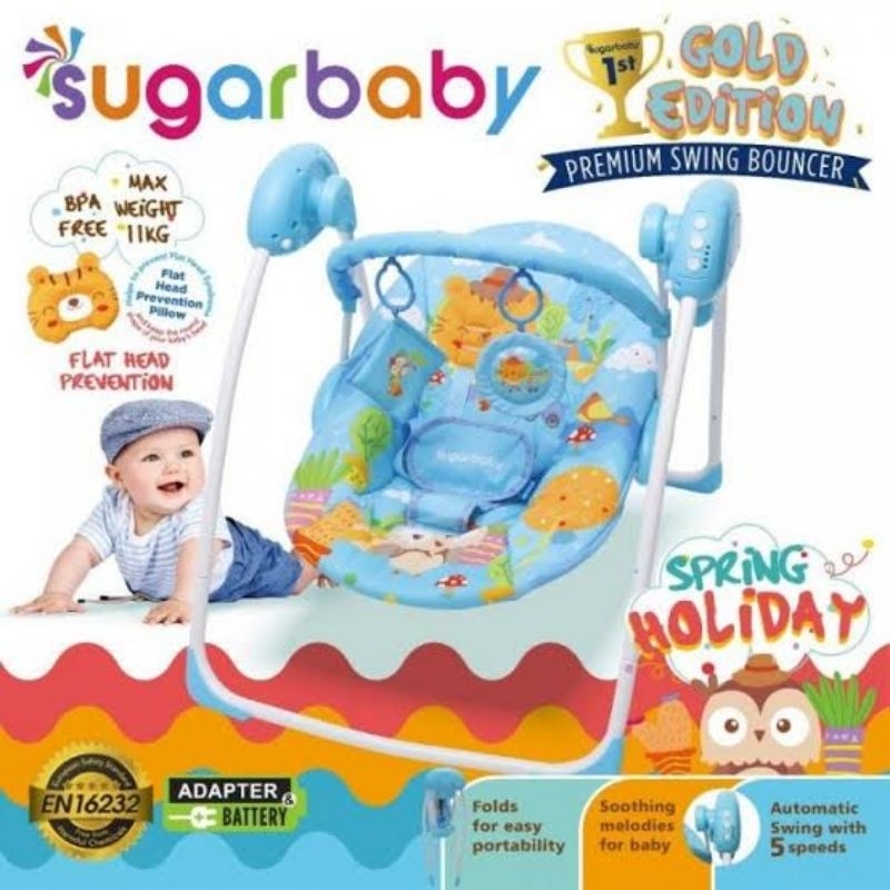 Jual SECOND sugar baby gold edition premium swing bouncer (ayunan ...