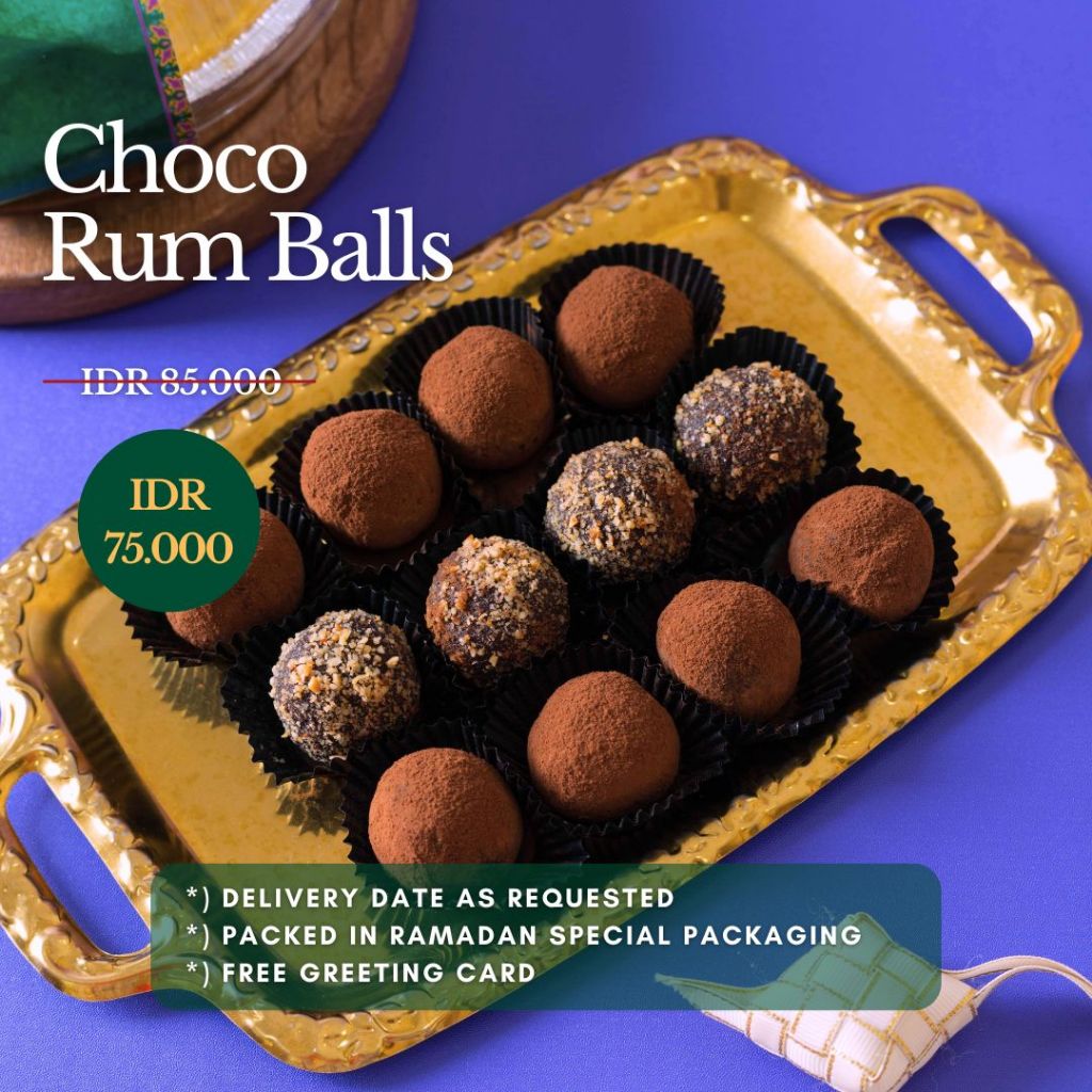 Jual BUKA PUASA HAMPERS / PARCEL IDUL FITRI - Choco Rum Balls (Halal ...