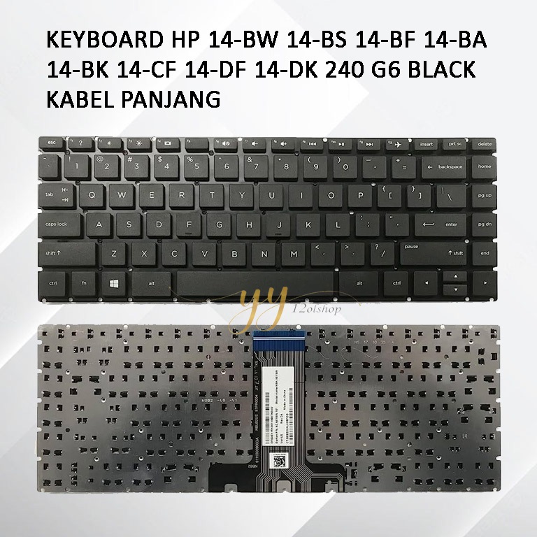 Jual KEYBOARD HP 14-BW 14-BF 14-BS 14-BA 14-BK 14-CF 14-DF 14-DK KABEL ...