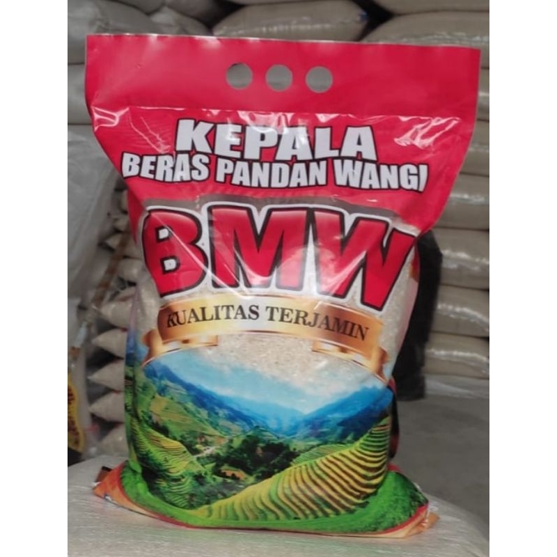 Jual BERAS KEPALA CAP BMW NILON 5KG | Shopee Indonesia