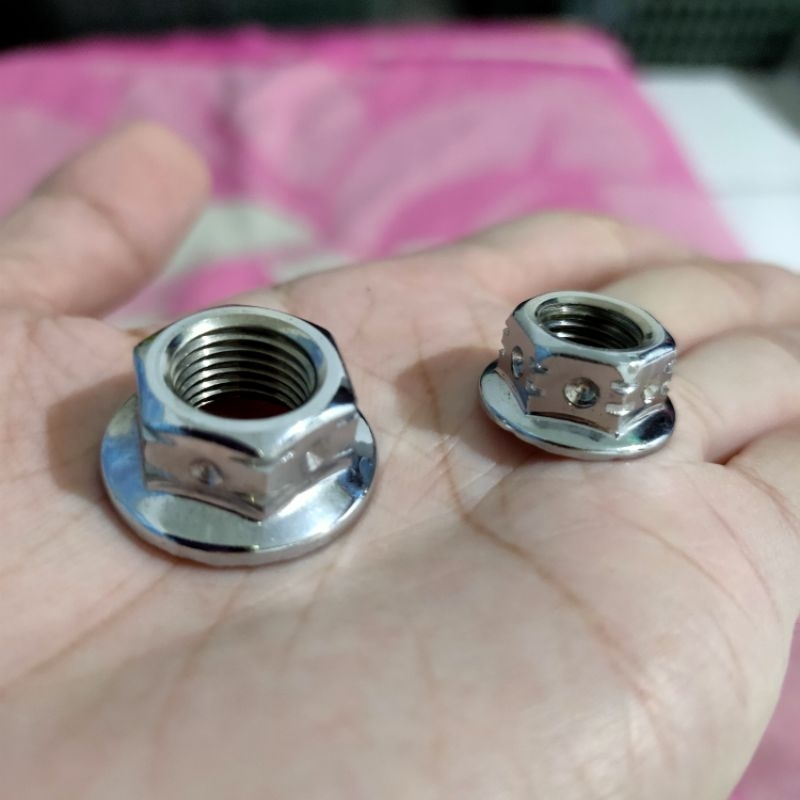 Jual Mur As Roda Chrome Ukuran M 10 M 12 Mur Baut ukuran M10 M12 Harga ...