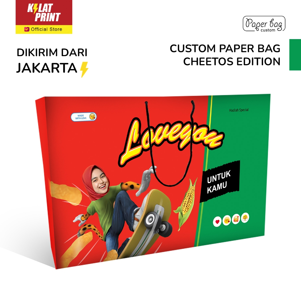 Jual Paper Bag Custom Kado Ulang Tahun Paperbag Ala Cheetos Edition ...