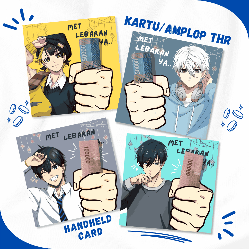 Jual AMPLOP / ANGPAO / KARTU THR ANIME BLUELOCK - Nagi Isagi Kaiser Reo ...